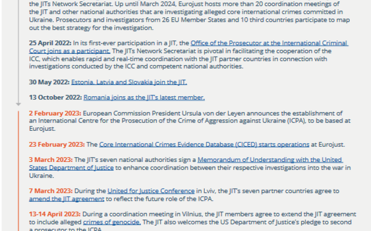 Joint investigation team into alleged core international crimes ...