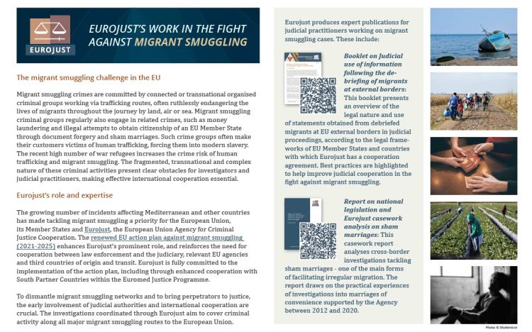 Eurojust’s Work in the Fight Against Migrant Smuggling | Eurojust ... Eurojust’s Work in the Fight Against Migrant Smuggling | Eurojust ...