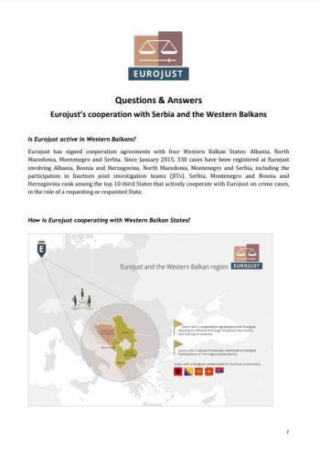 Eurojust’s cooperation with Serbia and the Western Balkans | Eurojust ...