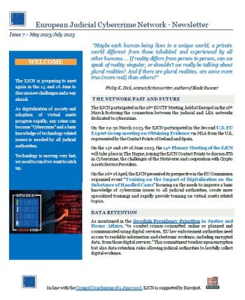 European Judicial Cybercrime Network Newsletter, Issue 7 | Eurojust ...
