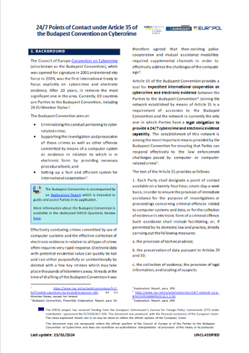 24/7 Points of Contact under Article 35 of the Budapest Convention on ...